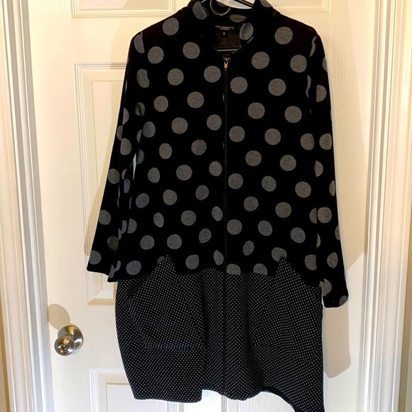F.H. Clothing | Dresses | Fh Clothing Polka Dot Tunic Dress Zipper ...